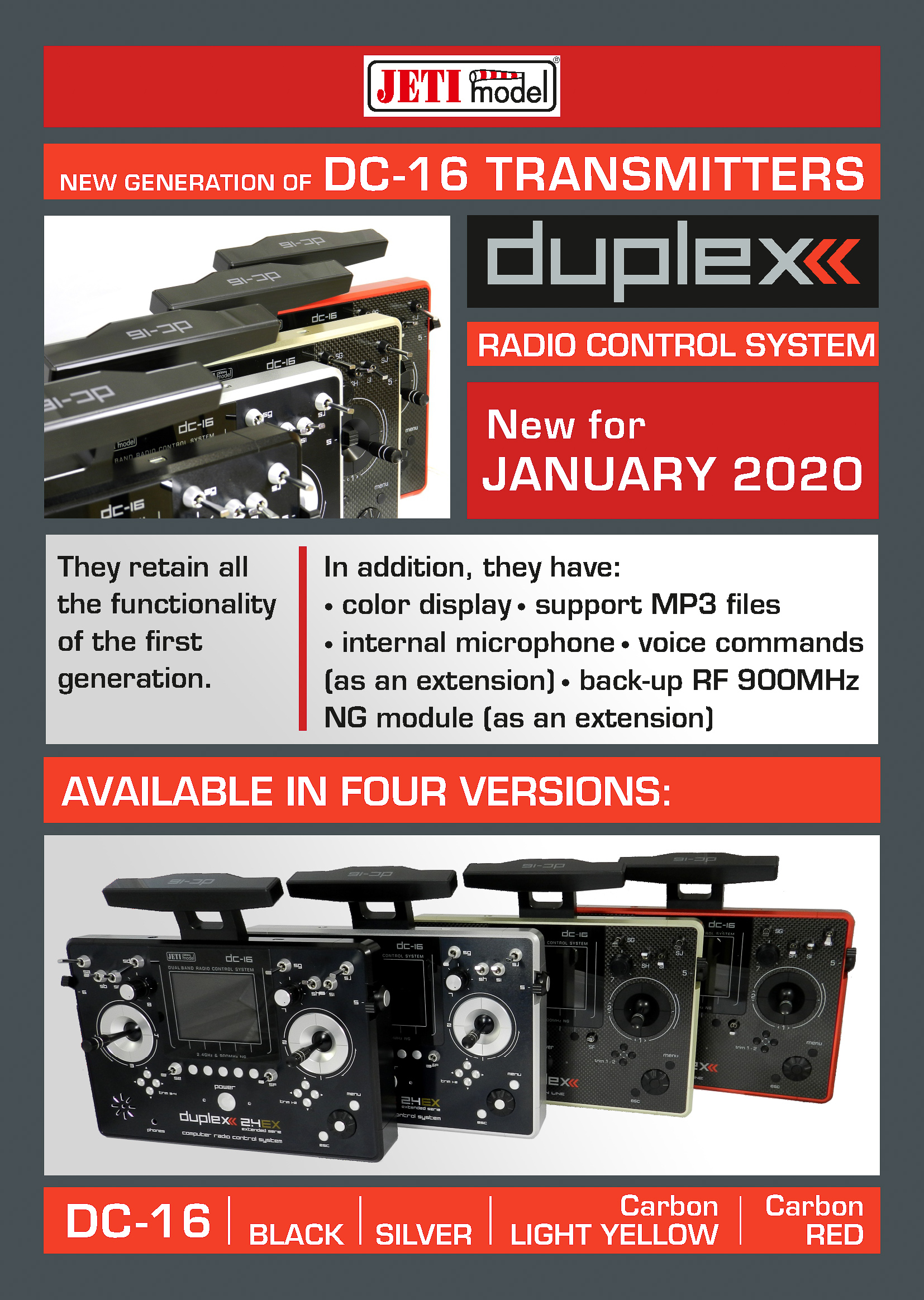 INCOMING: New Generation of DC-16s January 2020! – EM Blog